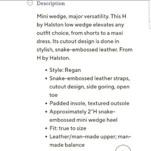 H by Halston | Shoes | Nwt Leather Snake Embrossed Slides Sandals ...